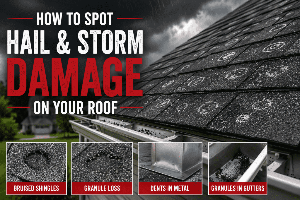 How To Spot Hail & Storm Damage On Your Roof | Sutton's